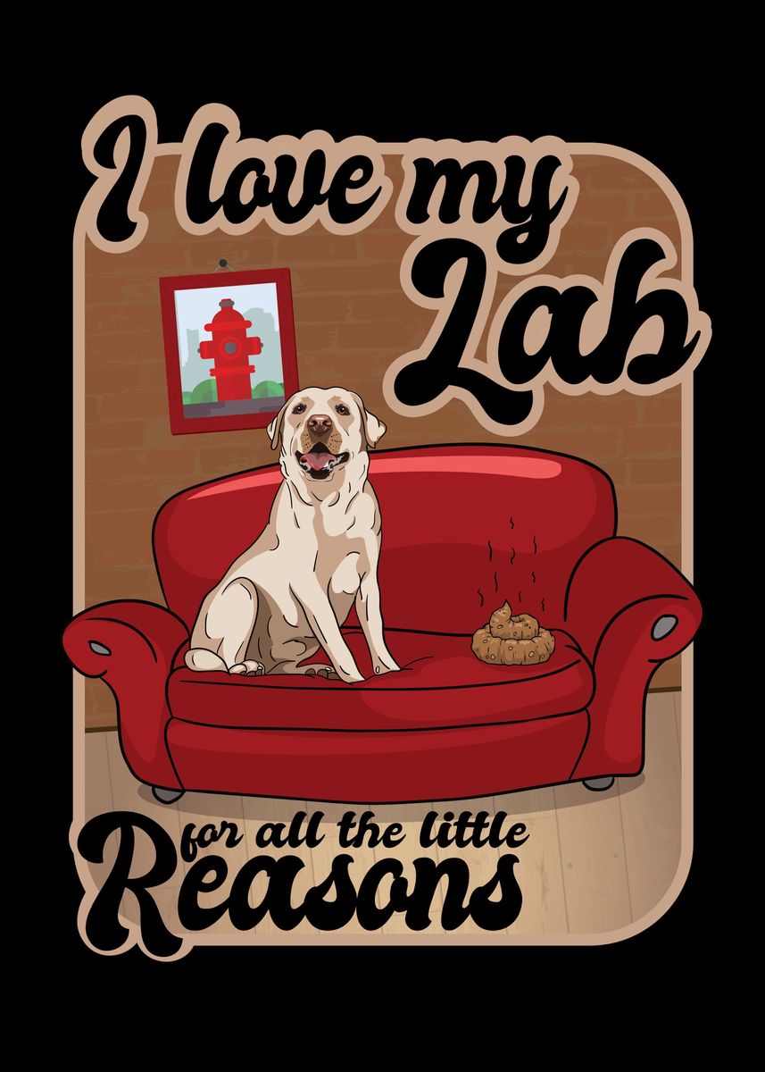 'Labrador Retriever Puppy' Poster by LaLou | Displate