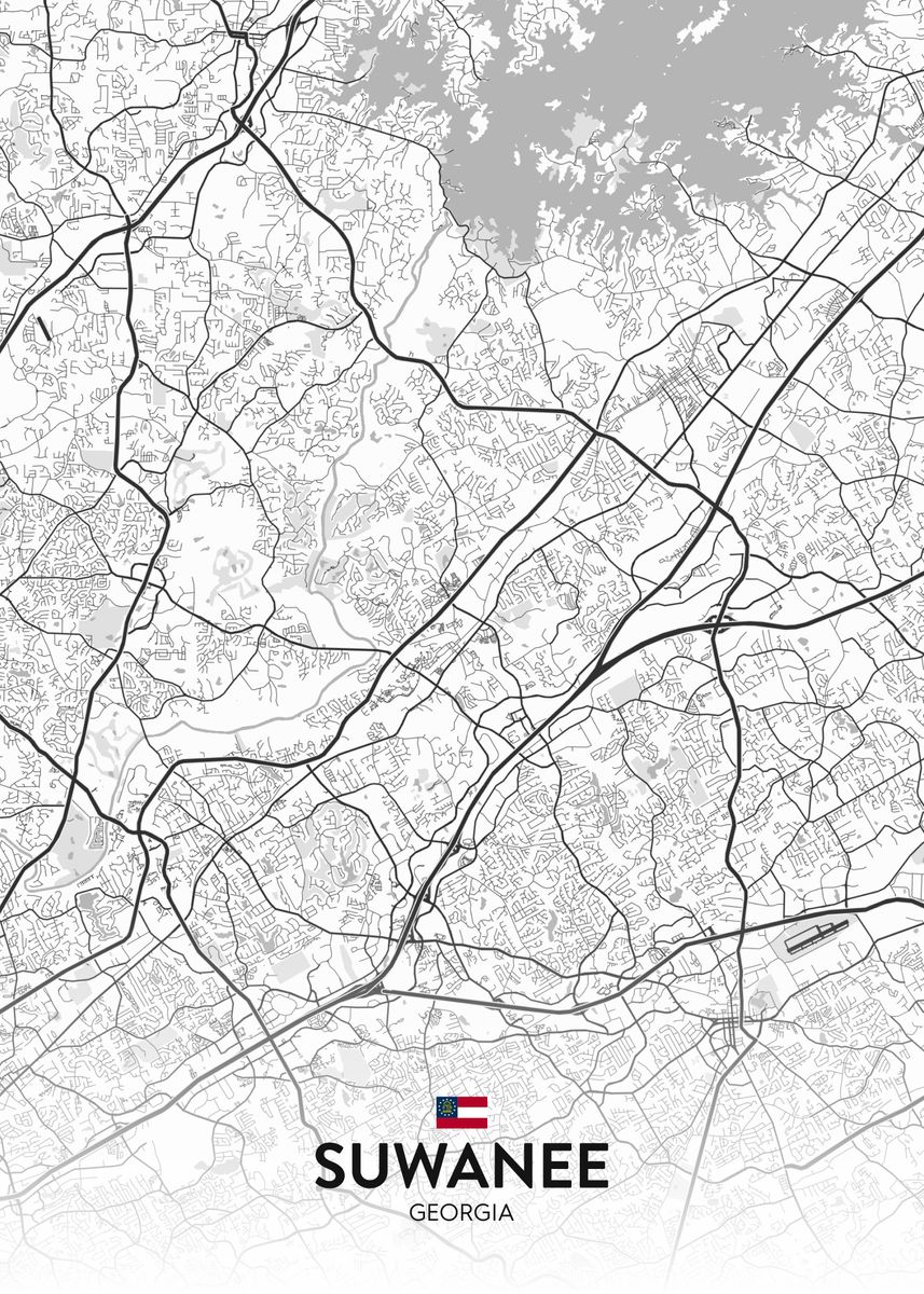 'Suwanee GA' Poster by IMR Designs | Displate
