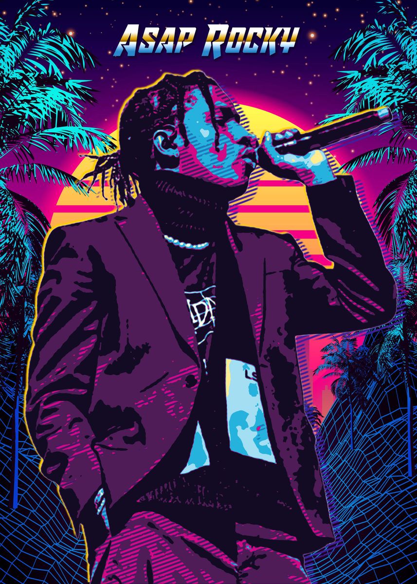 'asap rocky' Poster by Bestselling Music Posters | Displate