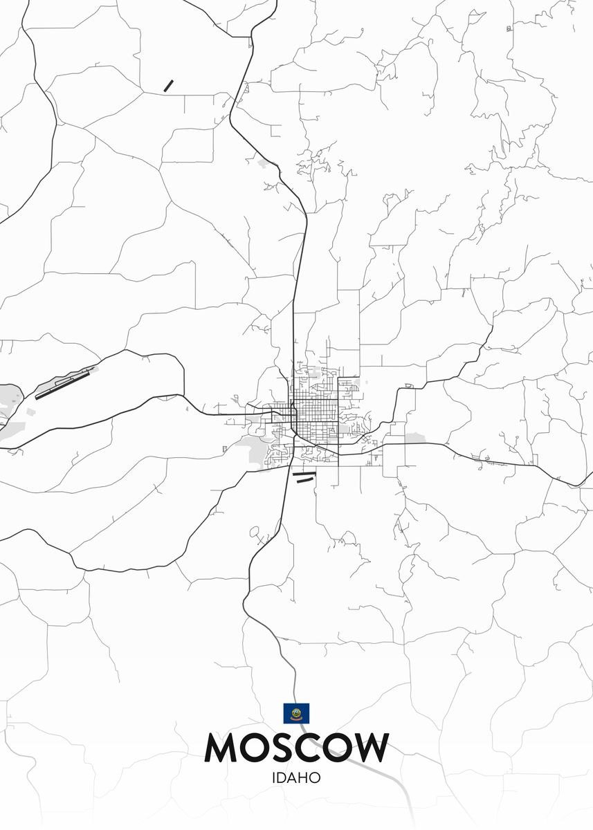 'Moscow ID' Poster, picture, metal print, paint by IMR Designs | Displate