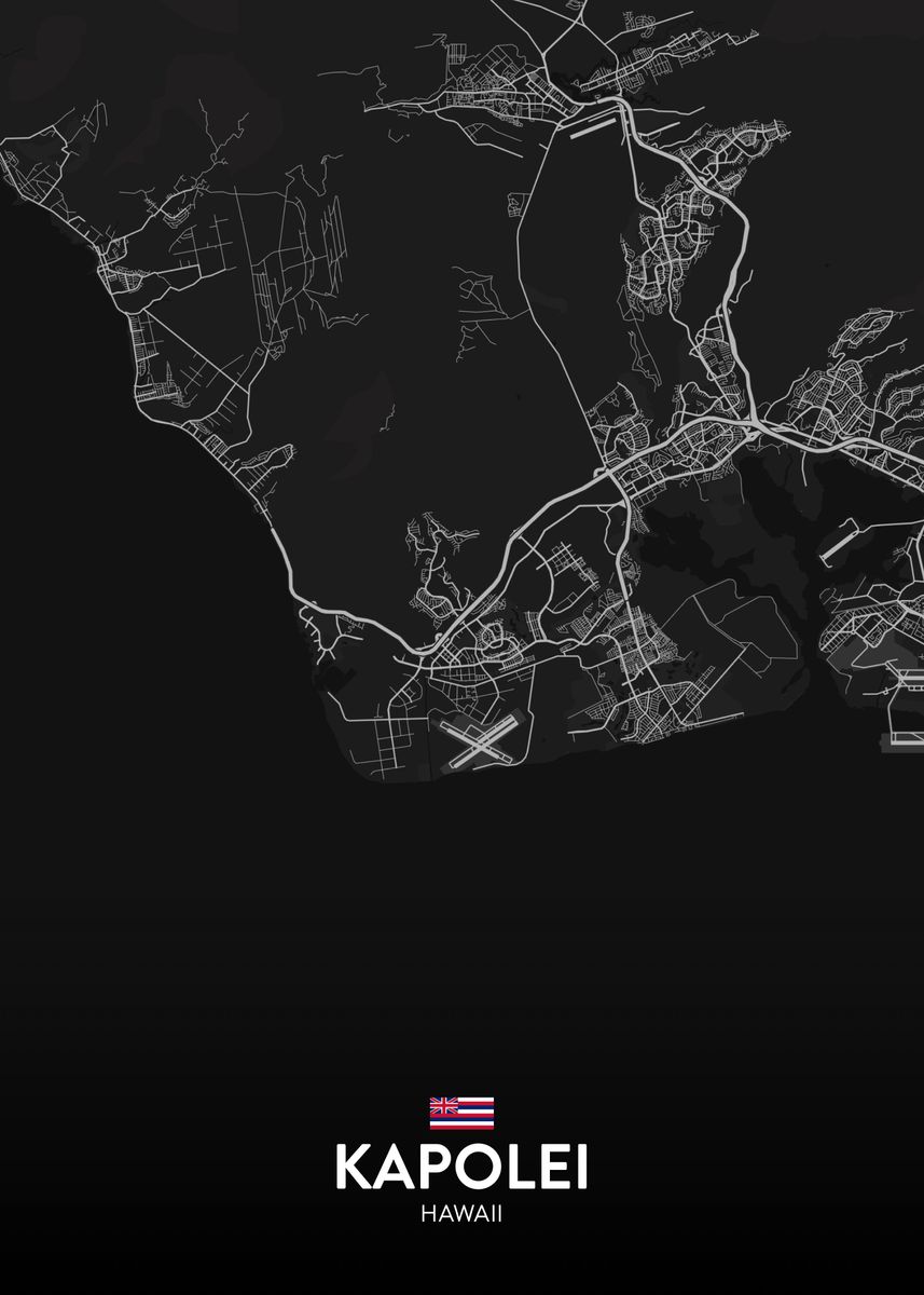 'Kapolei HI' Poster, picture, metal print, paint by IMR Designs | Displate