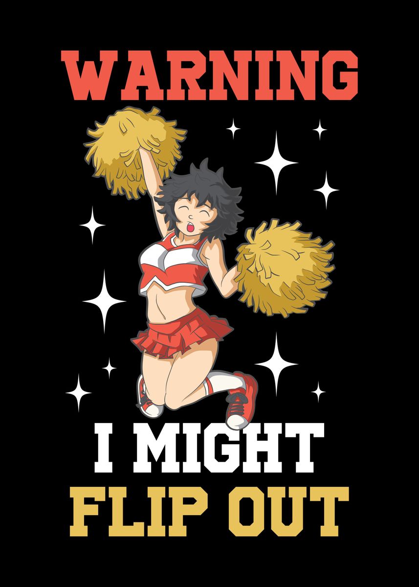 'Warning I Might Flip Out' Poster by CatRobot | Displate