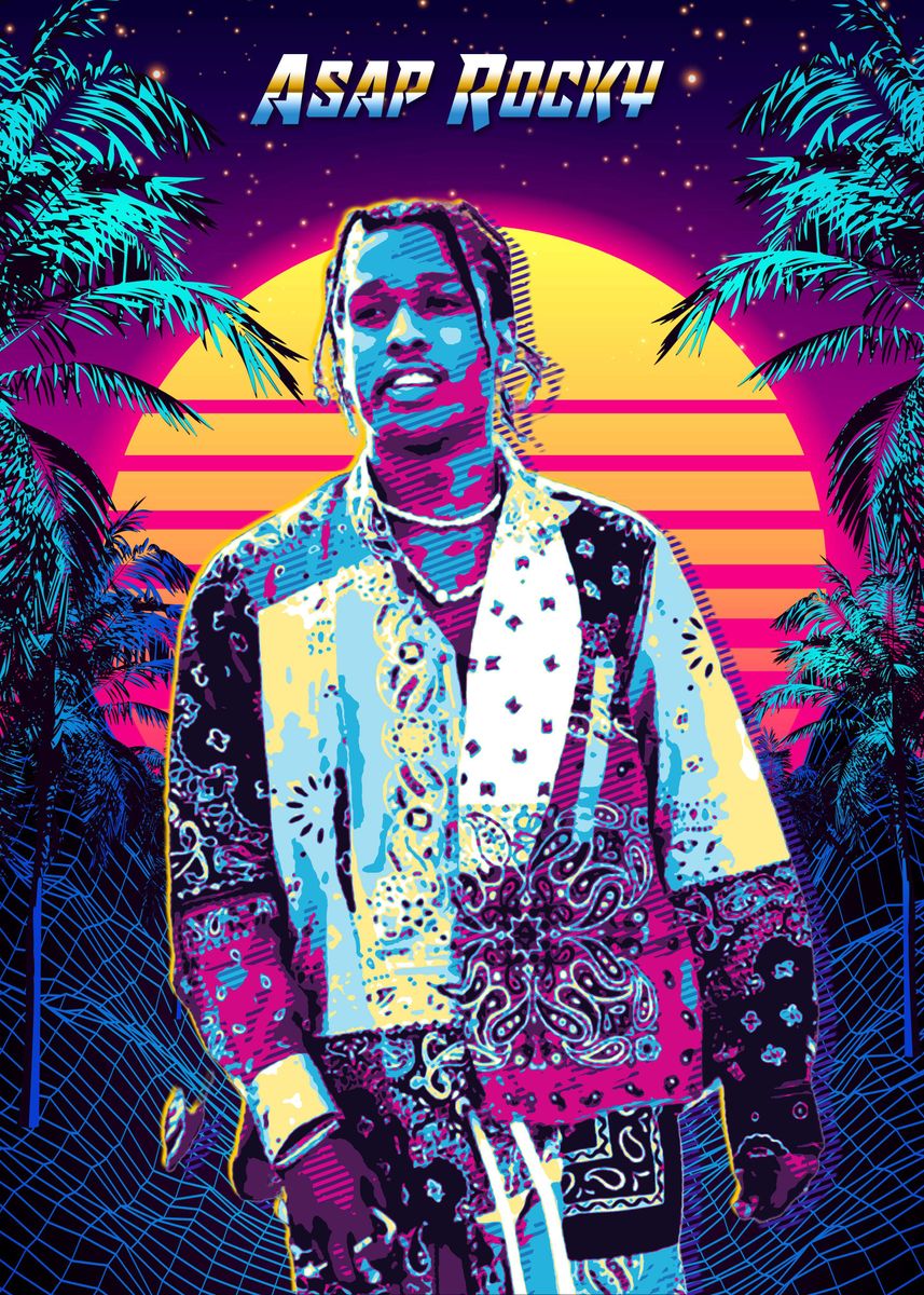 'asap rocky' Poster by Bestselling Music Posters | Displate