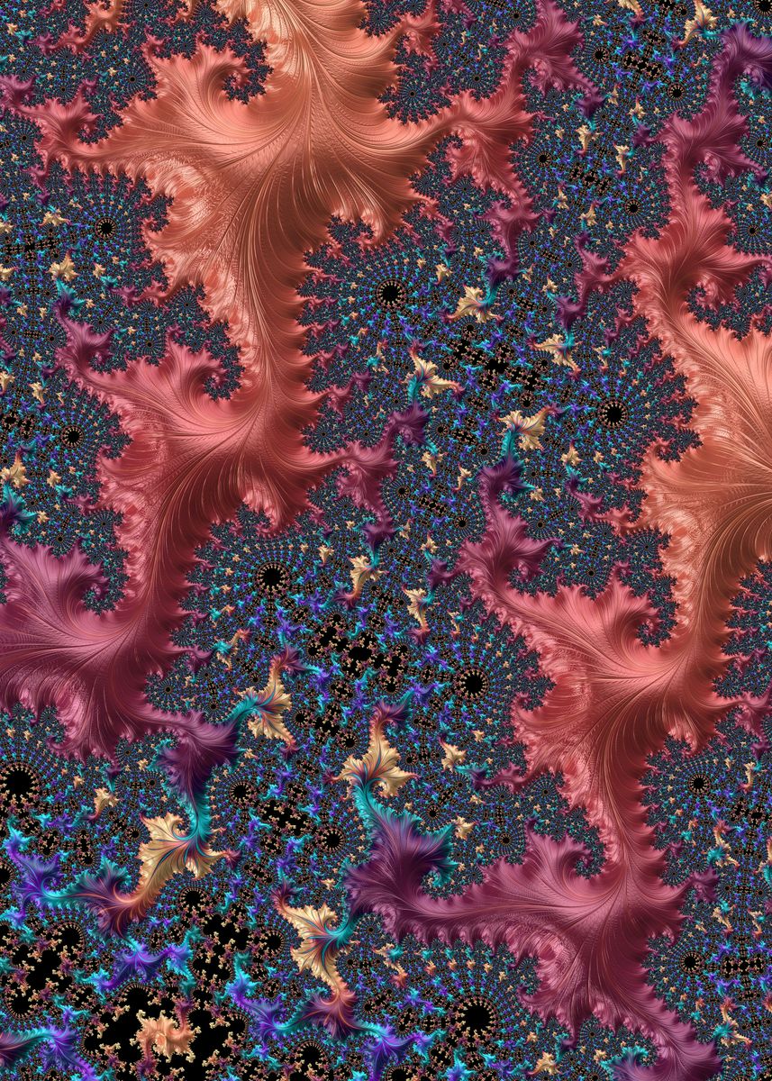 'Freaky Fractals 01' Poster, picture, metal print, paint by Luvcraft ...