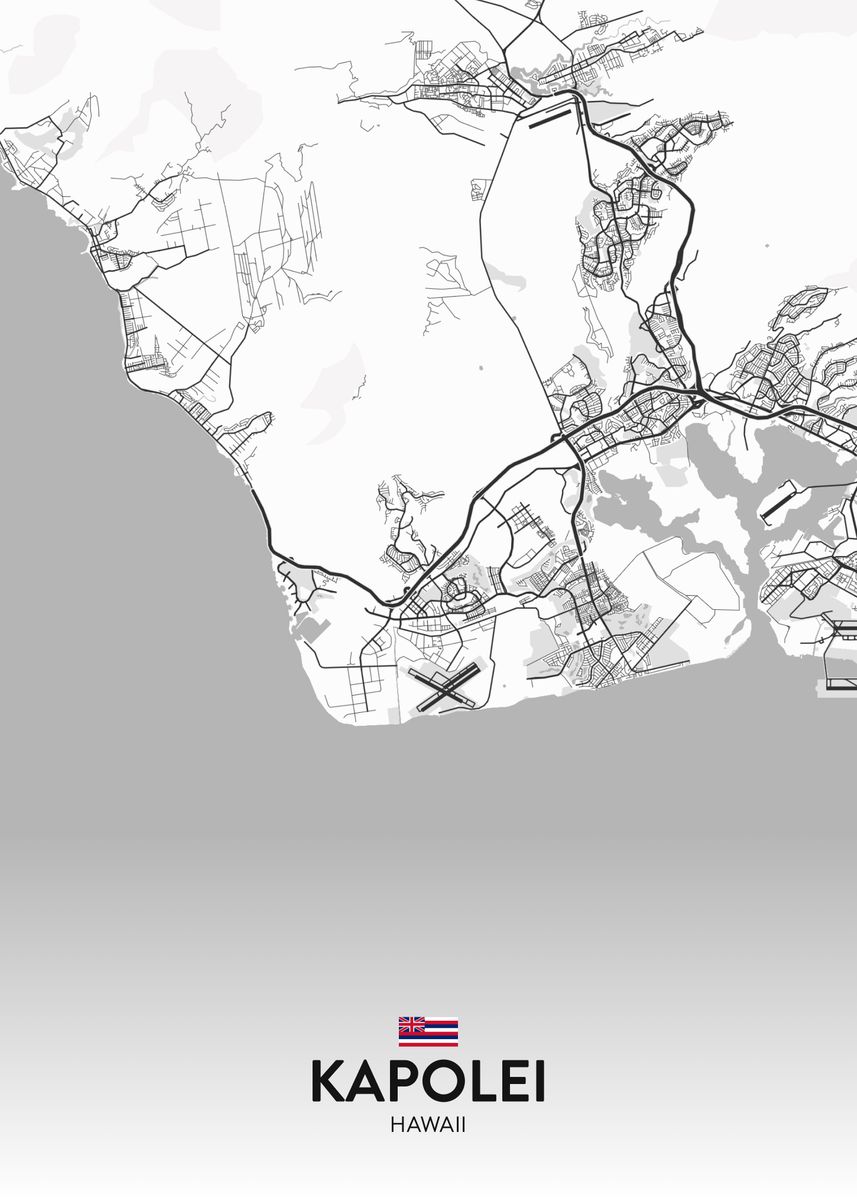 'Kapolei HI' Poster, picture, metal print, paint by IMR Designs | Displate