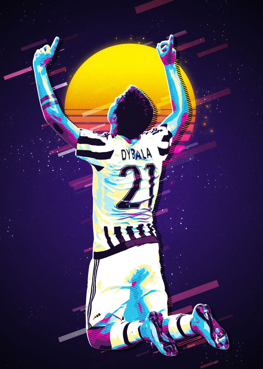 'Paulo Dybala Football ' Poster, picture, metal print, paint by Elysia ...