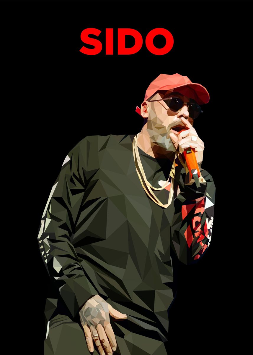 'sido' Poster, picture, metal print, paint by Lowpoly Posters | Displate