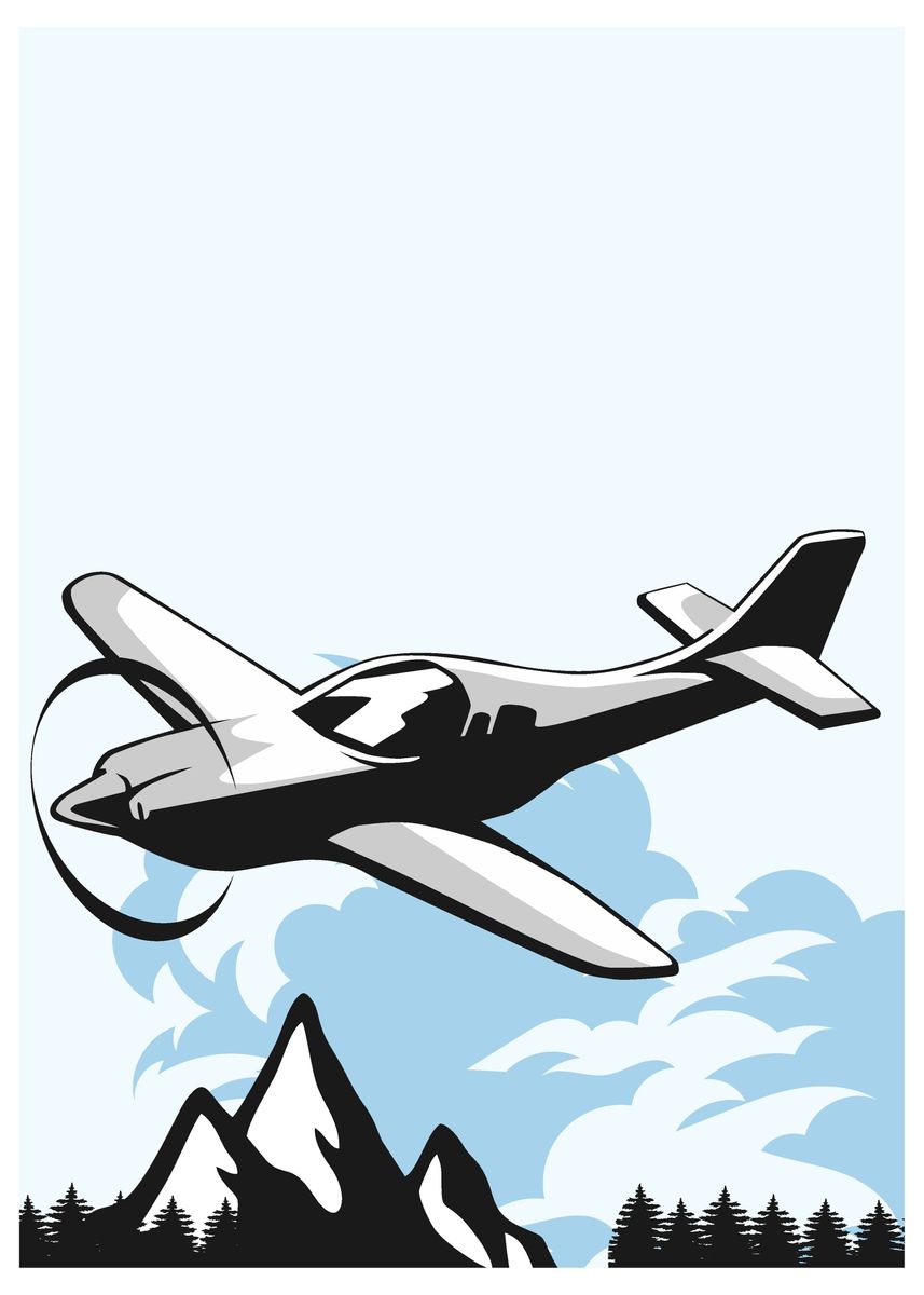 'airplane design art' Poster by THELASTMINI MANTILY | Displate