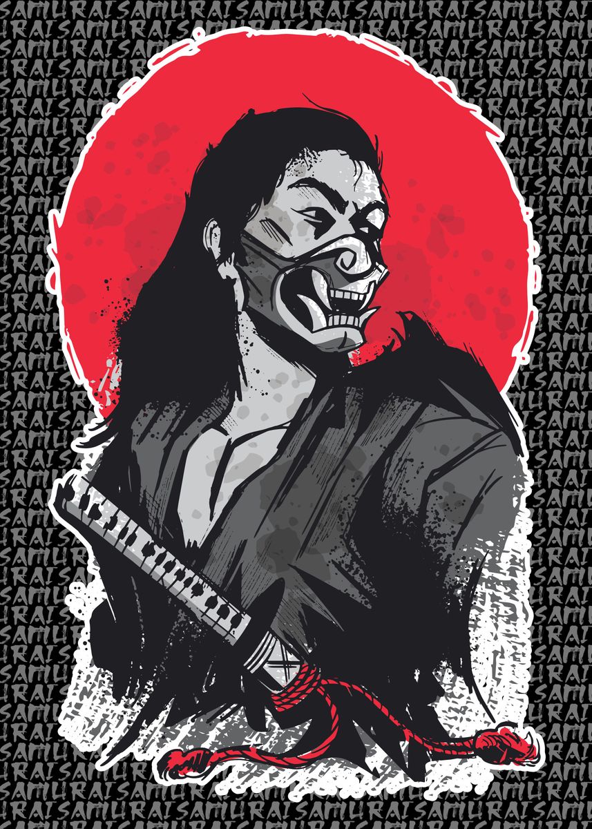 'Samurai' Poster, picture, metal print, paint by Andreas Schellenberg ...