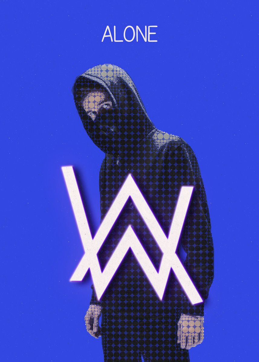 'Alone' Poster, picture, metal print, paint by The Poster | Displate