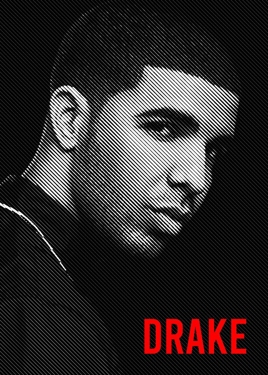 'drake' Poster, picture, metal print, paint by Top Collection Metalic ...