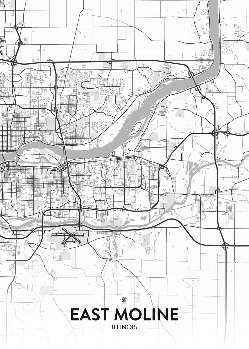 'East Moline IL' Poster by IMR Designs | Displate