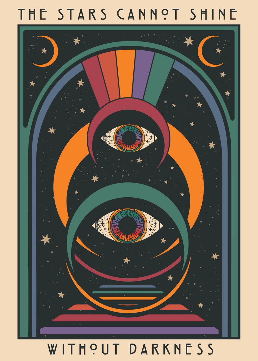 'Without Darkness' Poster, picture, metal print, paint by Natalie muir ...