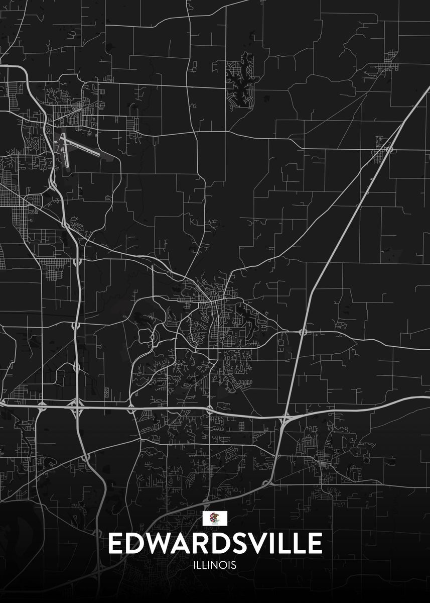 'Edwardsville IL' Poster by IMR Designs | Displate