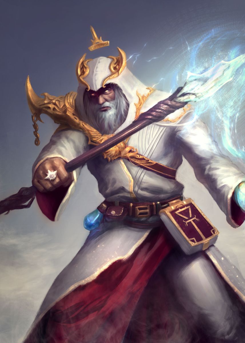 'Hiero the Master Priest' Poster, picture, metal print, paint by Mastar ...