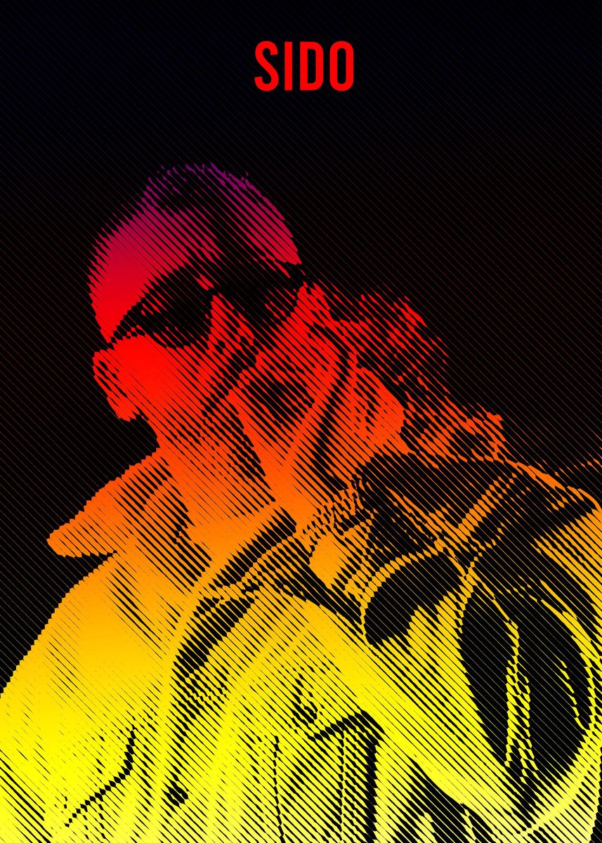 'sido' Poster, picture, metal print, paint by Exclusive Metal Printz ...