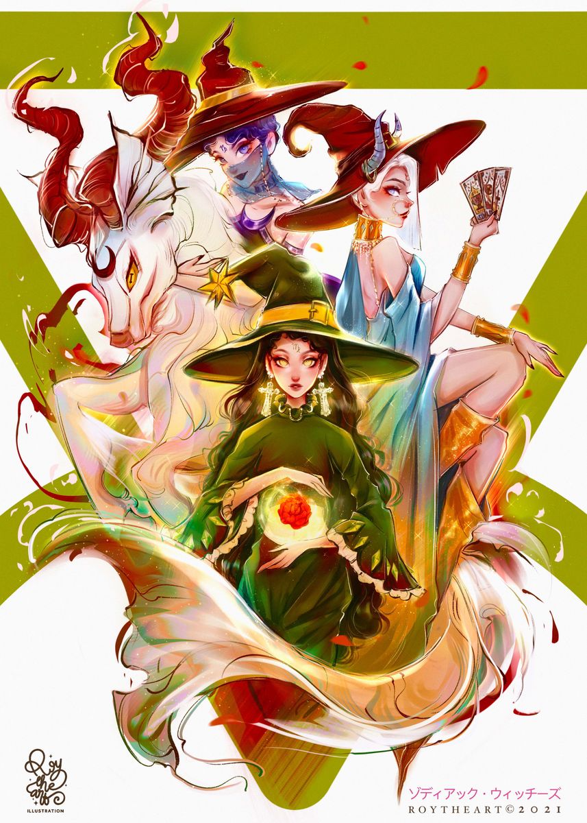 'Zodiac Earth Signs' Poster, picture, metal print, paint by ROY THE ART ...