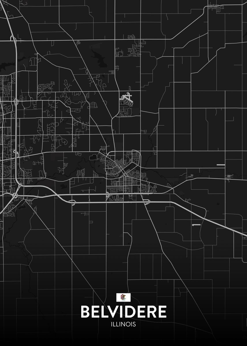 'Belvidere IL' Poster by IMR Designs | Displate