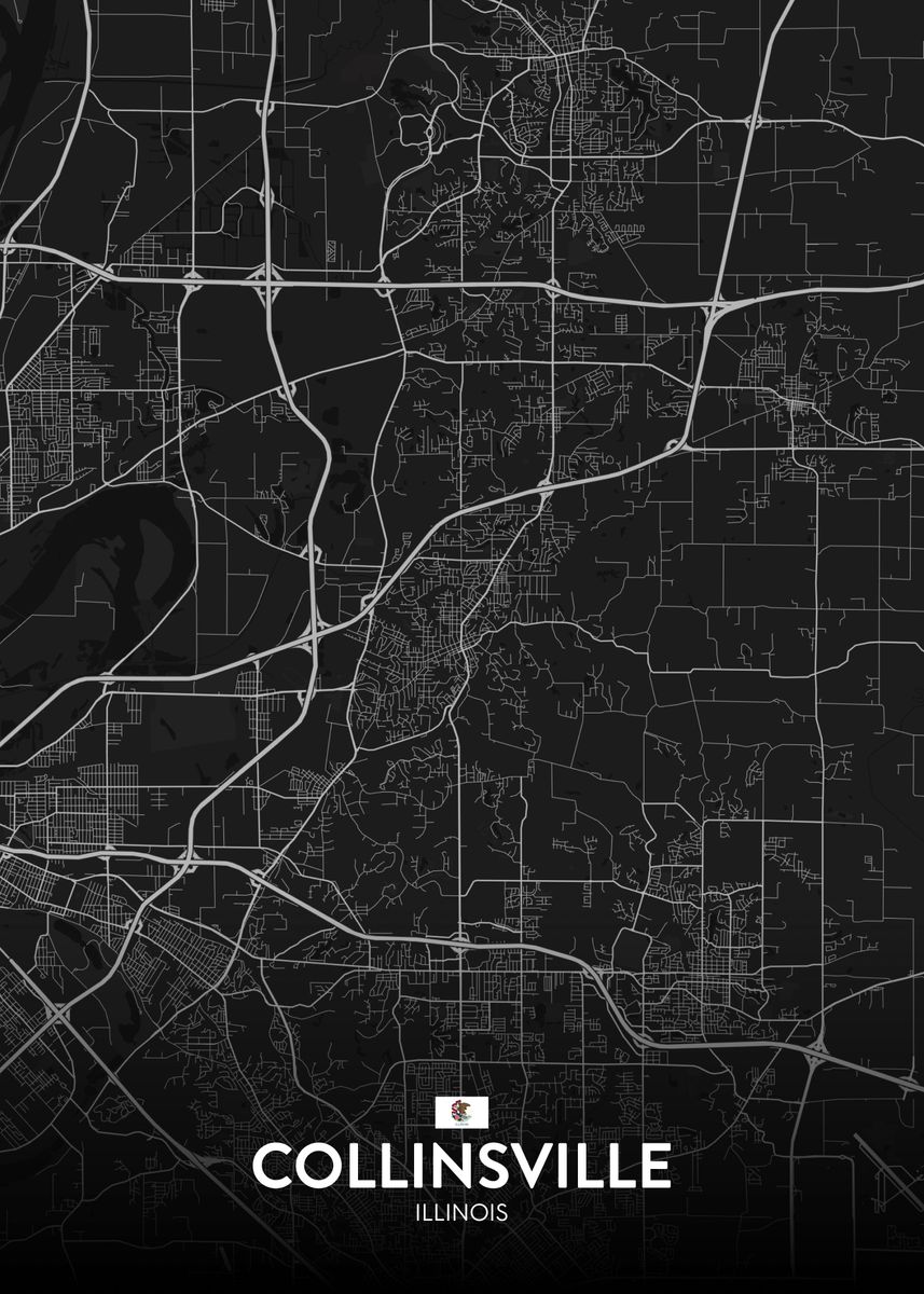 'Collinsville IL' Poster, picture, metal print, paint by IMR Designs ...