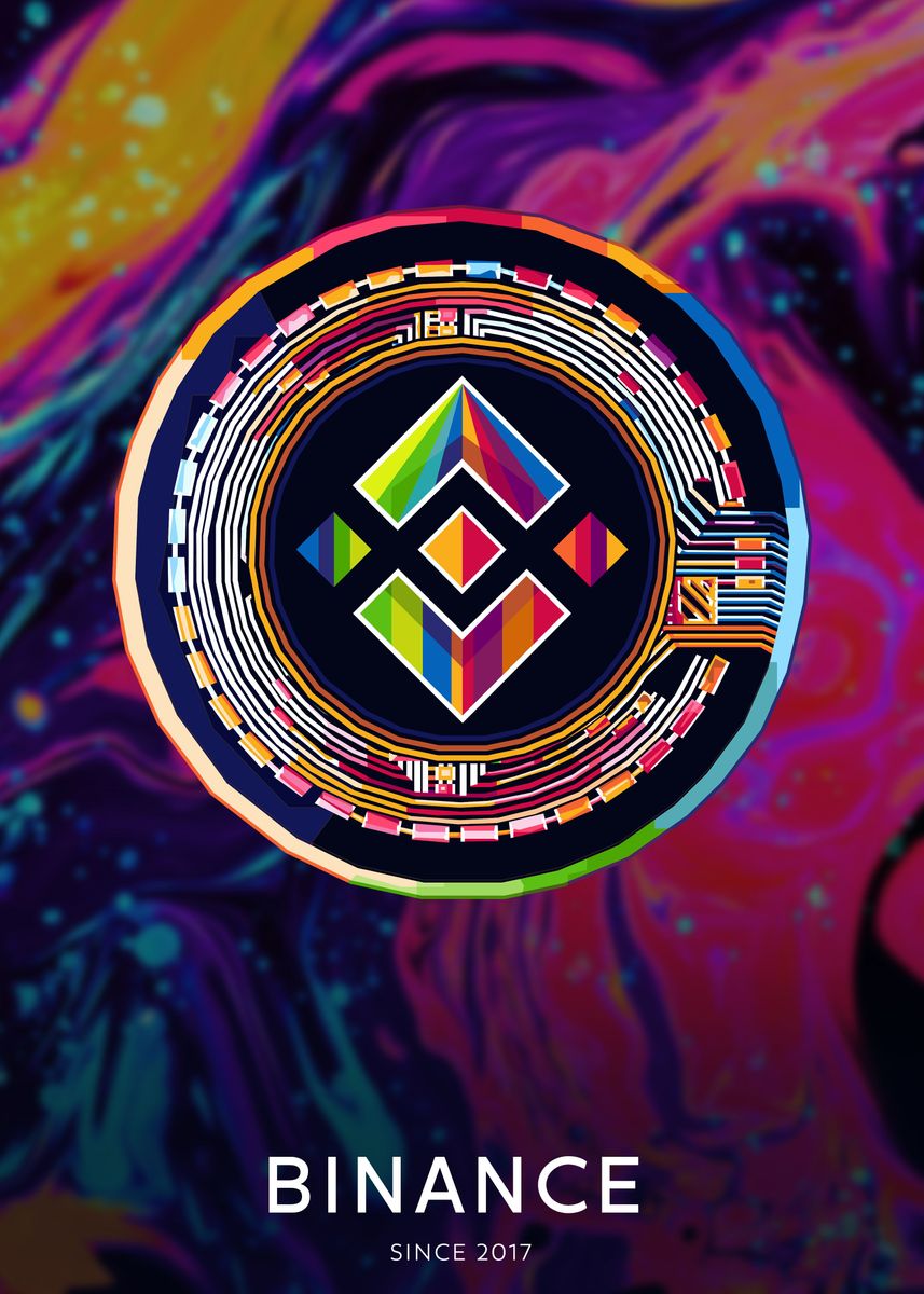 'Binance' Poster, picture, metal print, paint by MK STUDIO | Displate