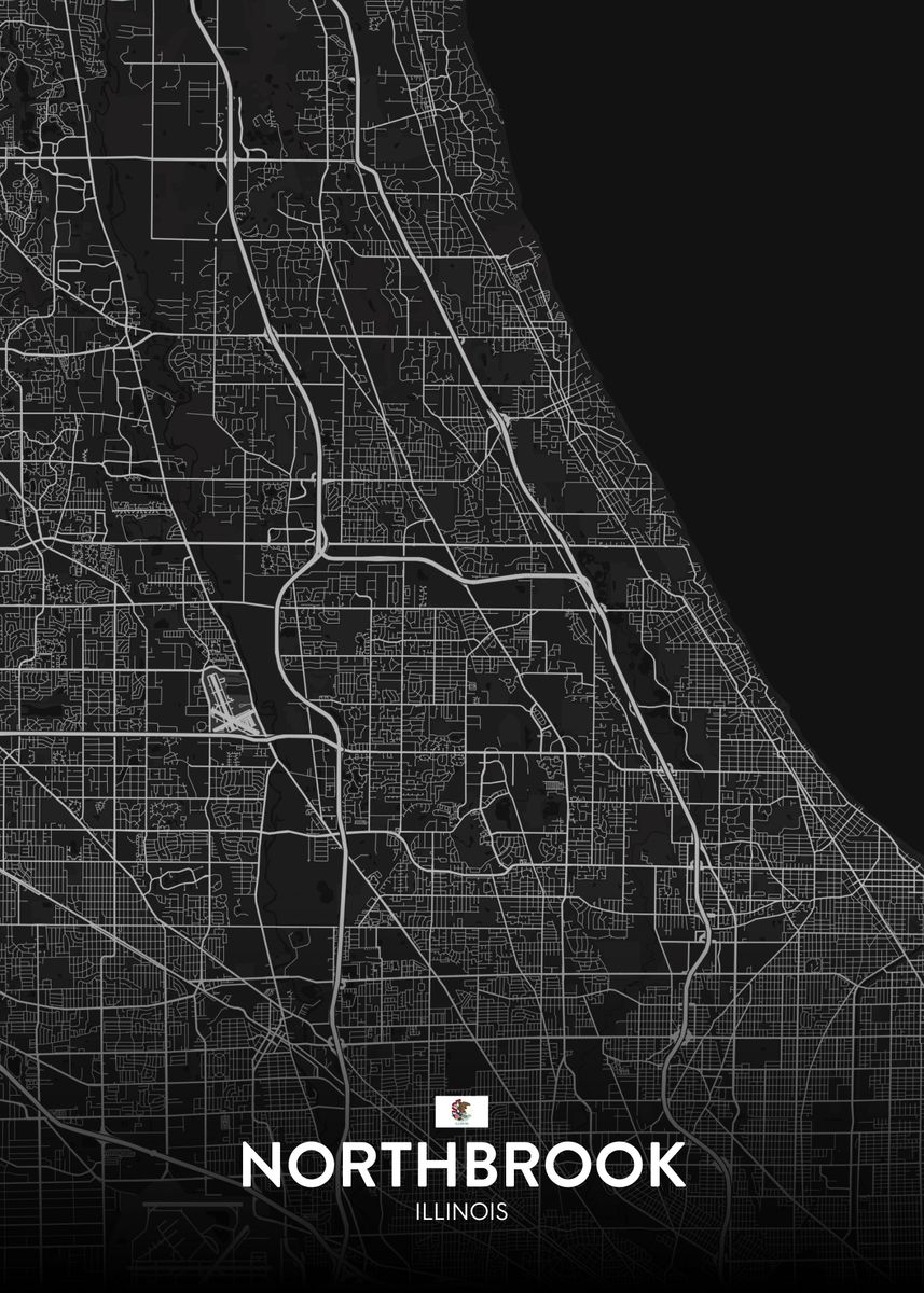 'Northbrook IL' Poster by IMR Designs | Displate