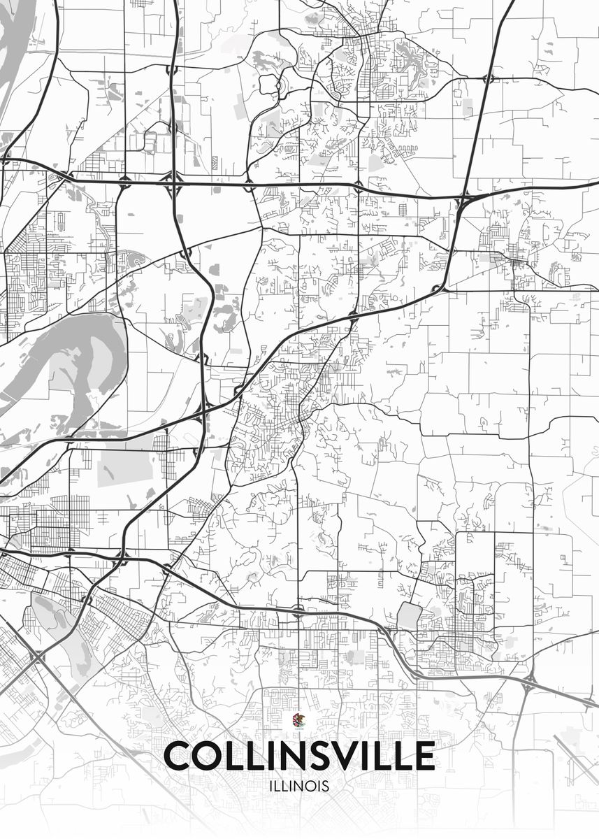 'Collinsville IL' Poster, picture, metal print, paint by IMR Designs ...