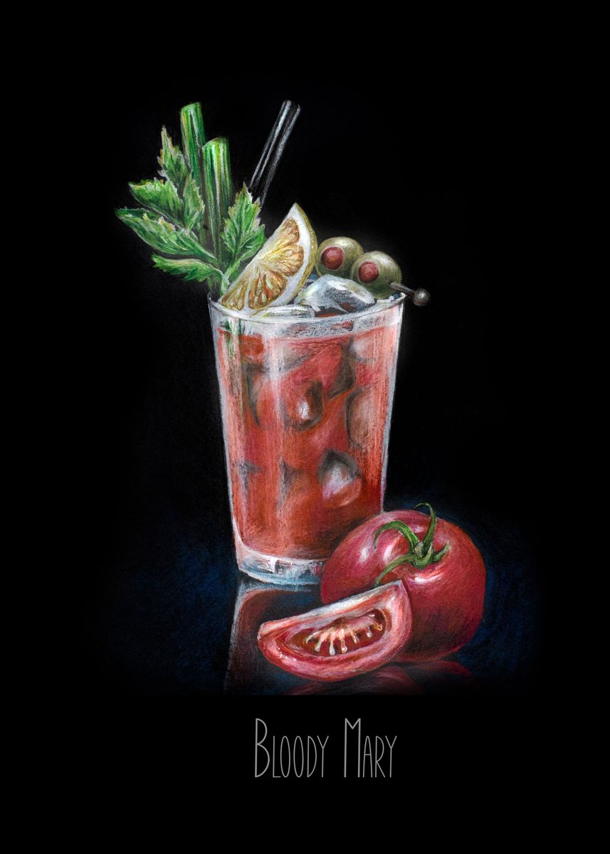 'Bloody Mary' Poster, picture, metal print, paint by crannnk | Displate