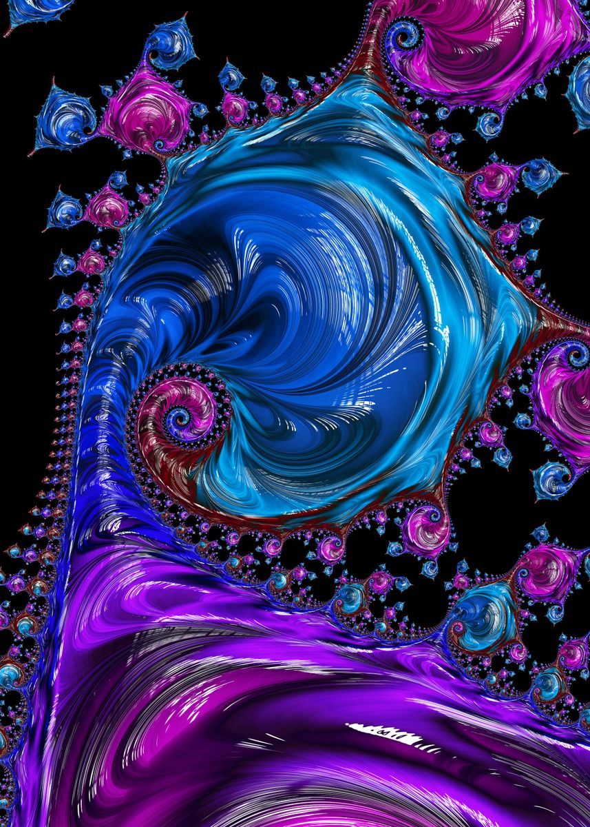 'Freaky Fractals 09' Poster, picture, metal print, paint by Luvcraft ...