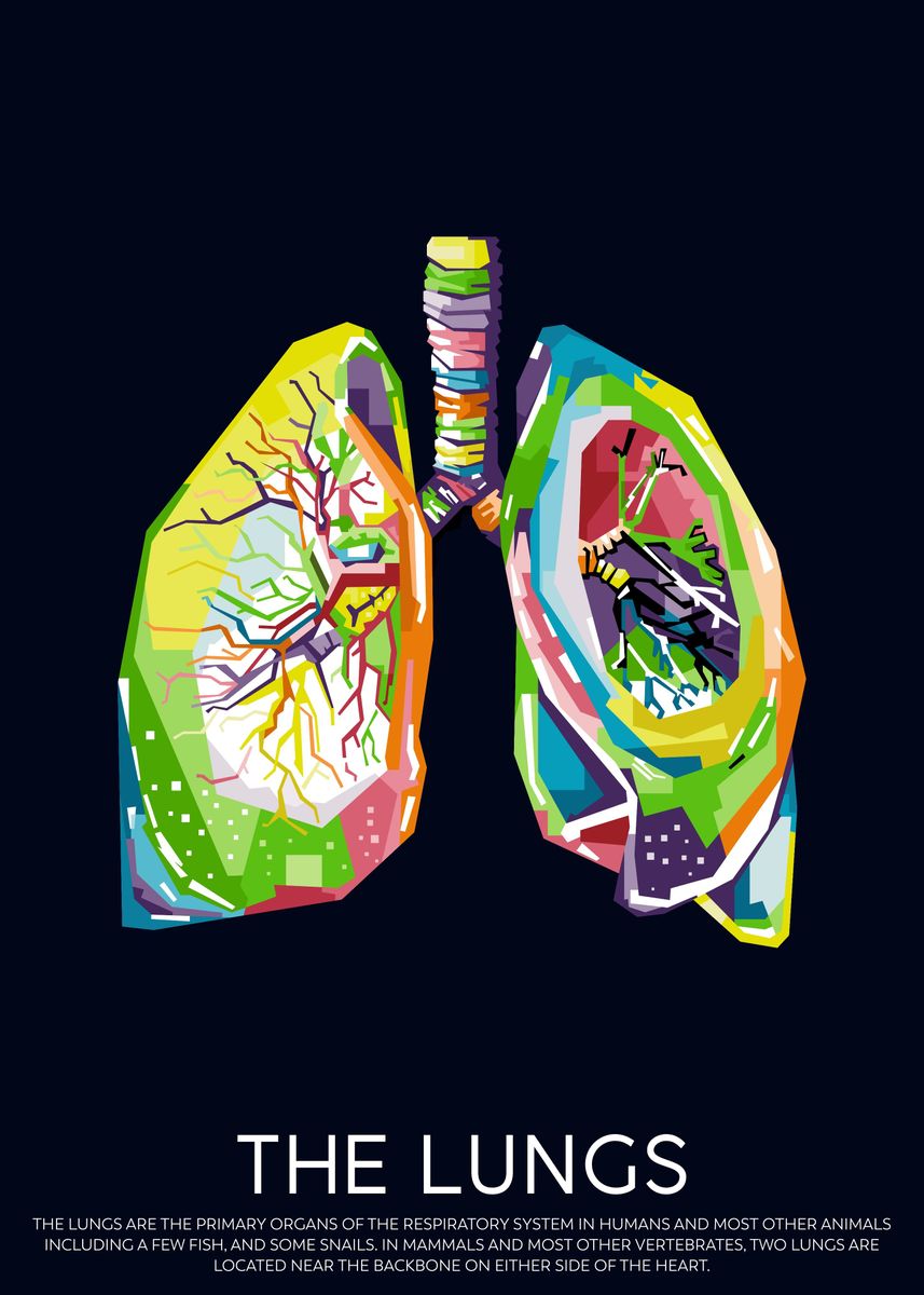 'The Lungs' Poster, picture, metal print, paint by MK STUDIO | Displate