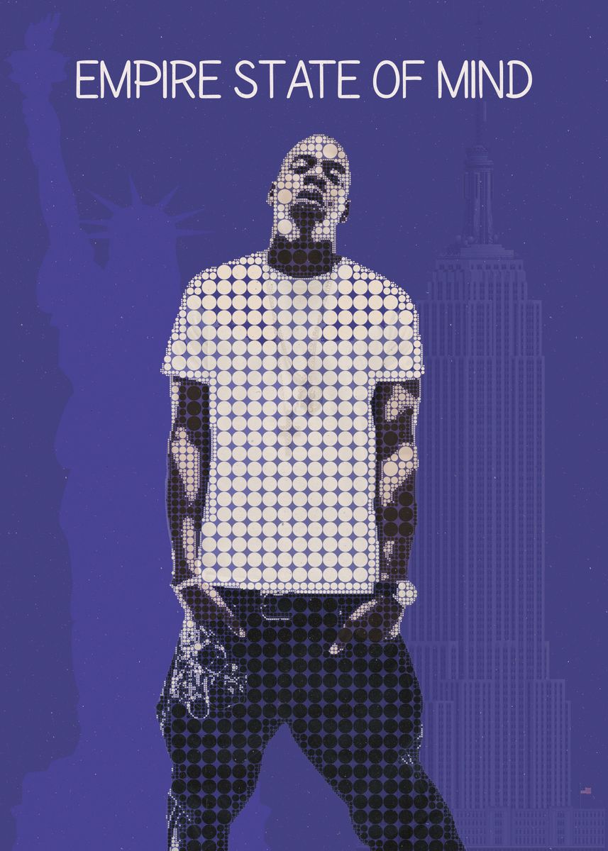 'Empire State of Mind ' Poster, picture, metal print, paint by The ...