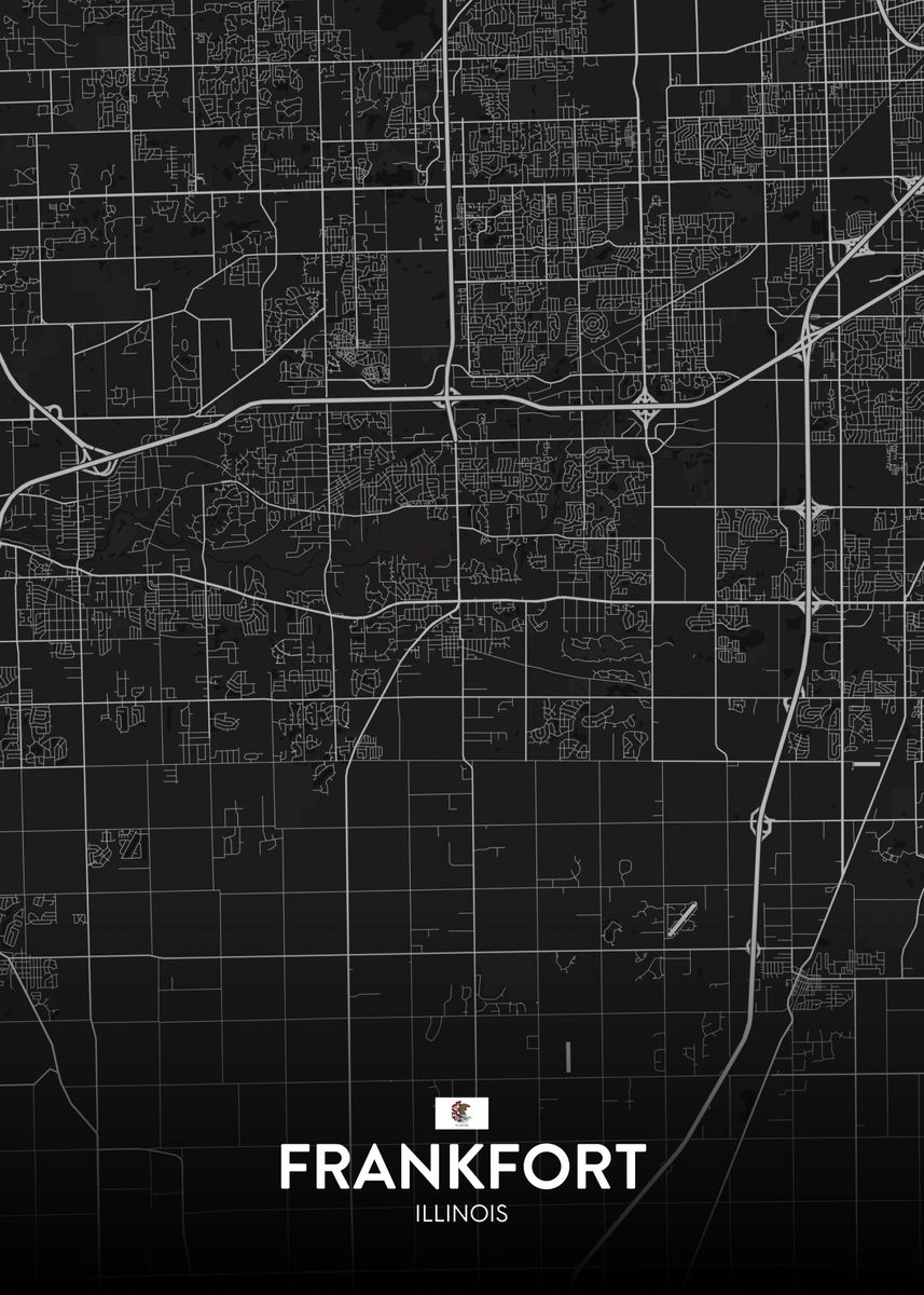 'Frankfort IL' Poster, picture, metal print, paint by IMR Designs ...