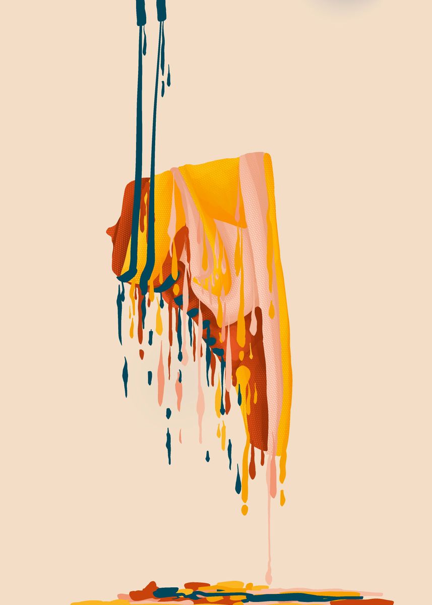 'Melted Shoes' Poster, picture, metal print, paint by ISA TERESA | Displate