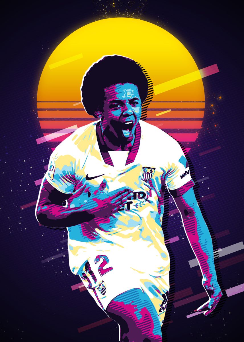 'Jules Kounde' Poster, picture, metal print, paint by Trending ...