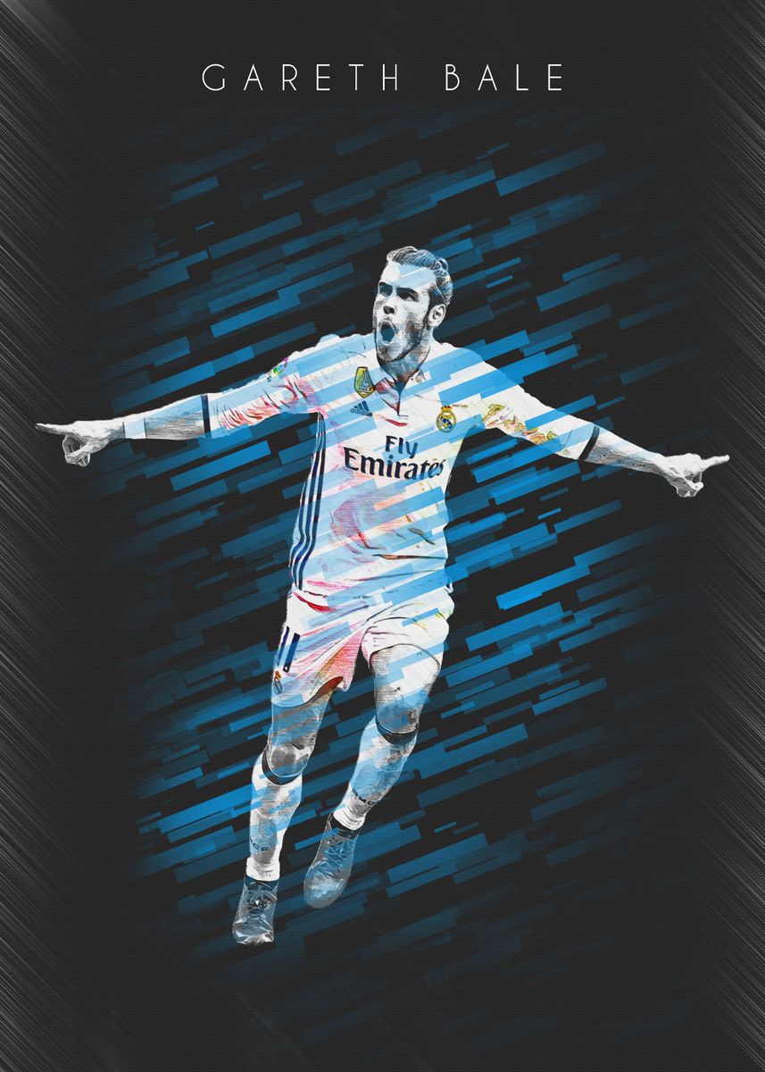 'Gareth Bale' Poster, picture, metal print, paint by Eleanor Haynes ...