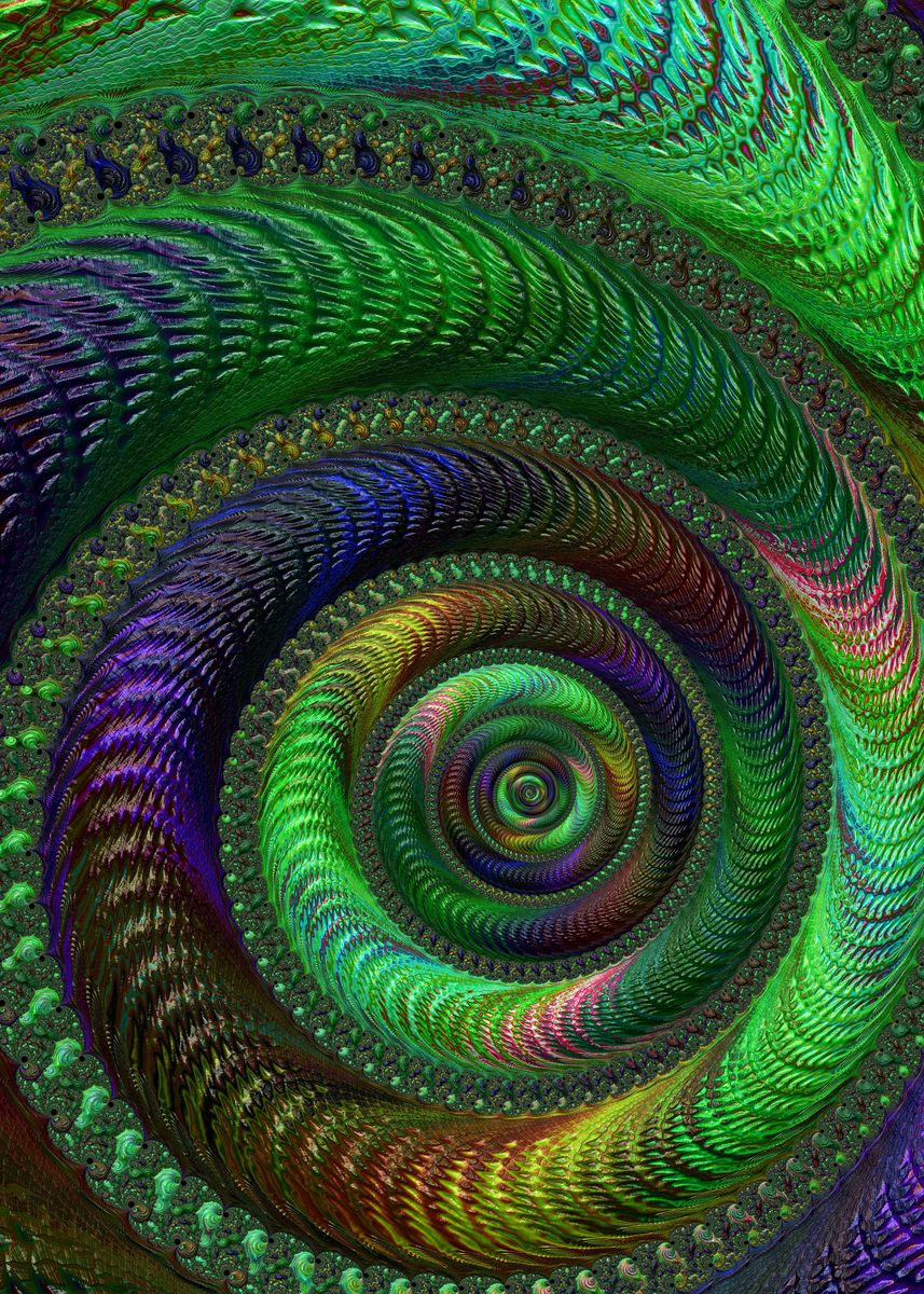 'Freaky Fractals 21' Poster, picture, metal print, paint by Luvcraft ...