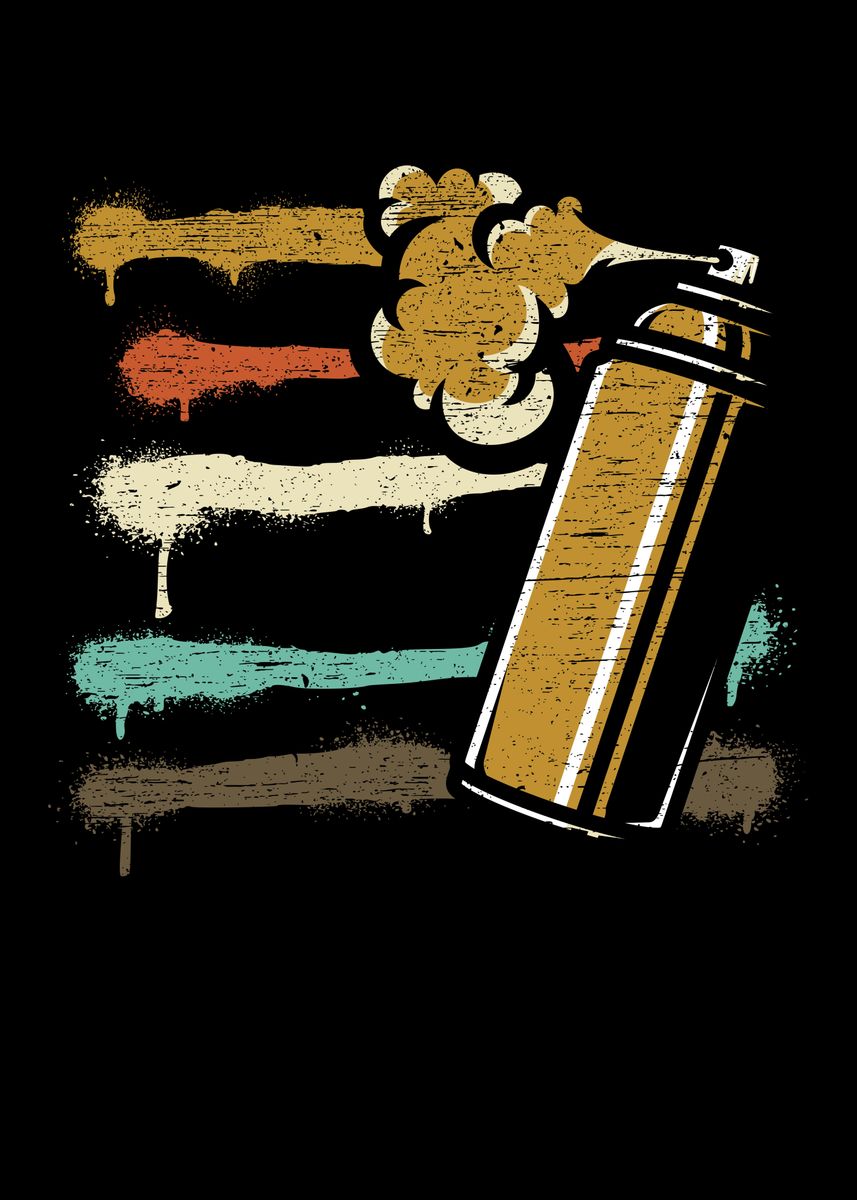 'Graffiti Spray' Poster by NAO | Displate