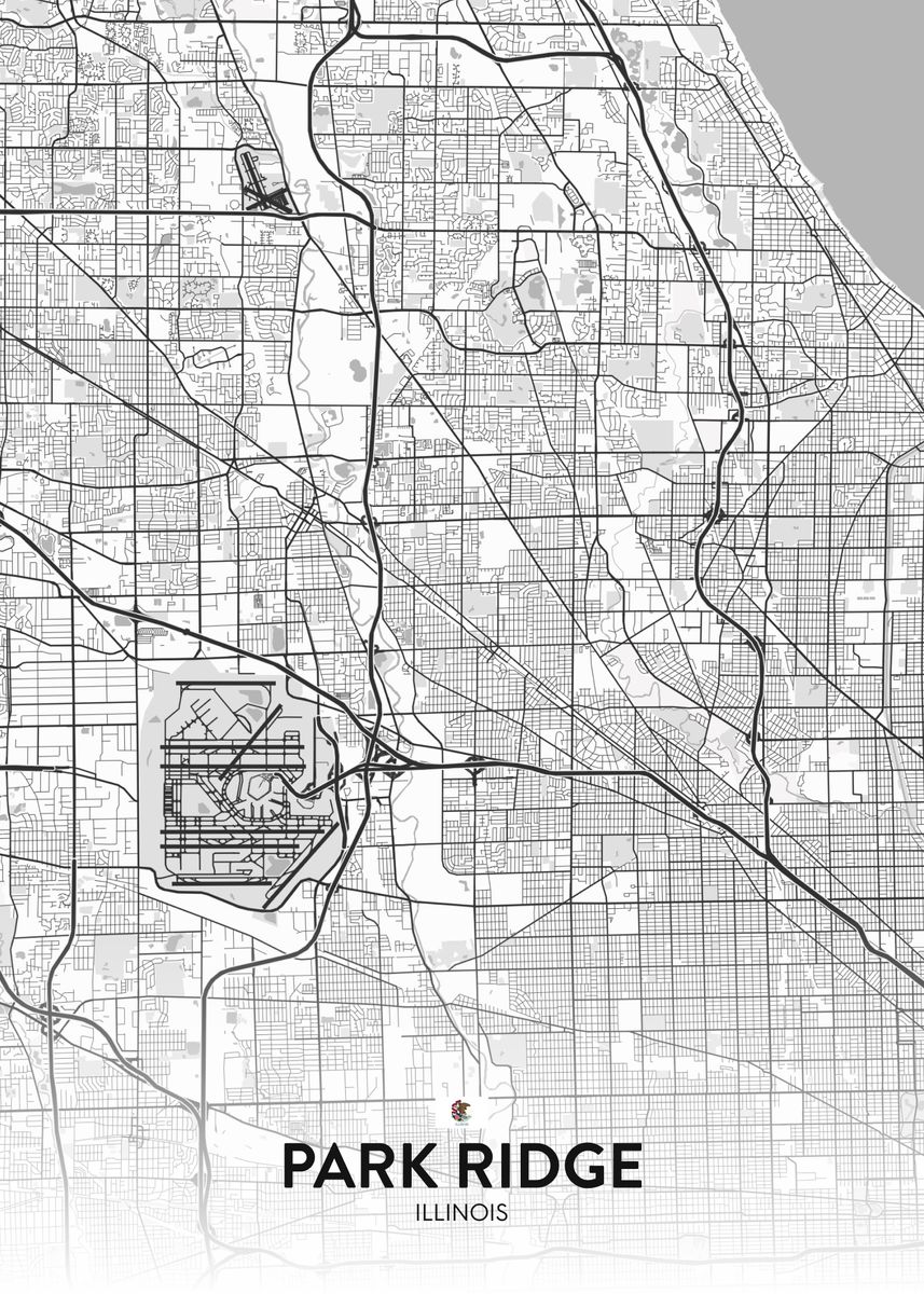 'Park Ridge IL' Poster by IMR Designs | Displate