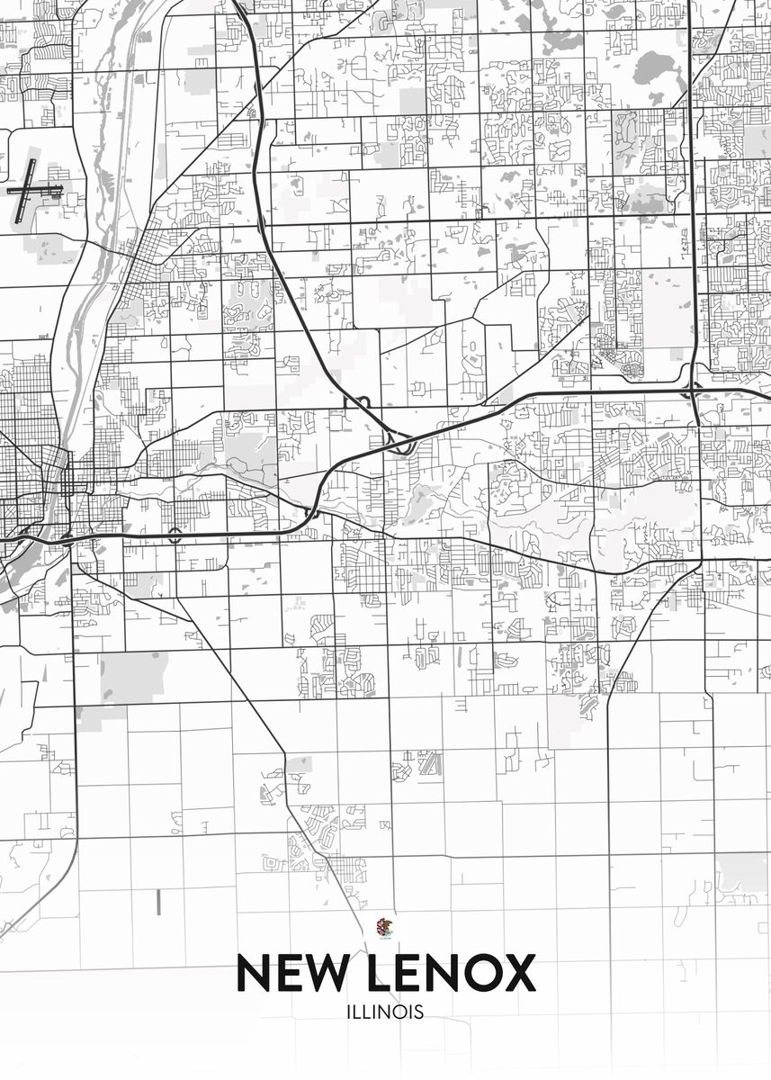 'New Lenox IL' Poster by IMR Designs | Displate