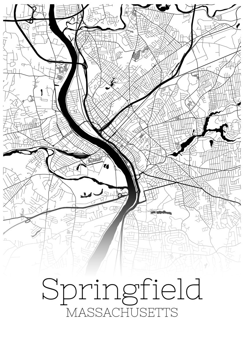 'Springfield Massachusetts ' Poster by RelDesign | Displate