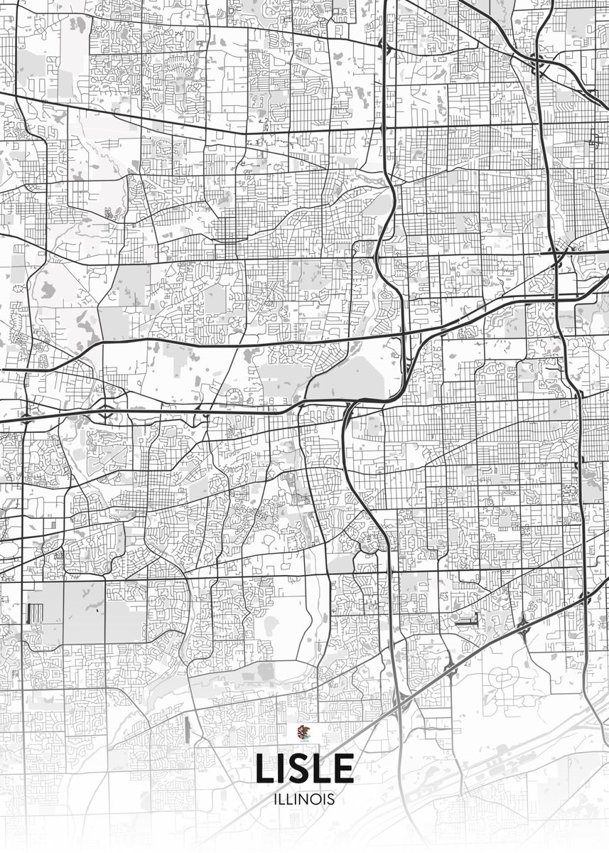 'Lisle IL' Poster by IMR Designs | Displate