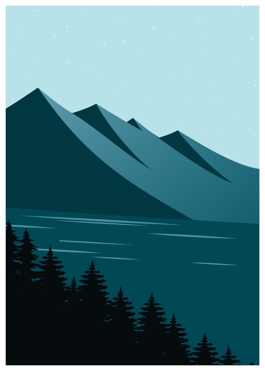 'landscape art' Poster by THELASTMINI MANTILY | Displate