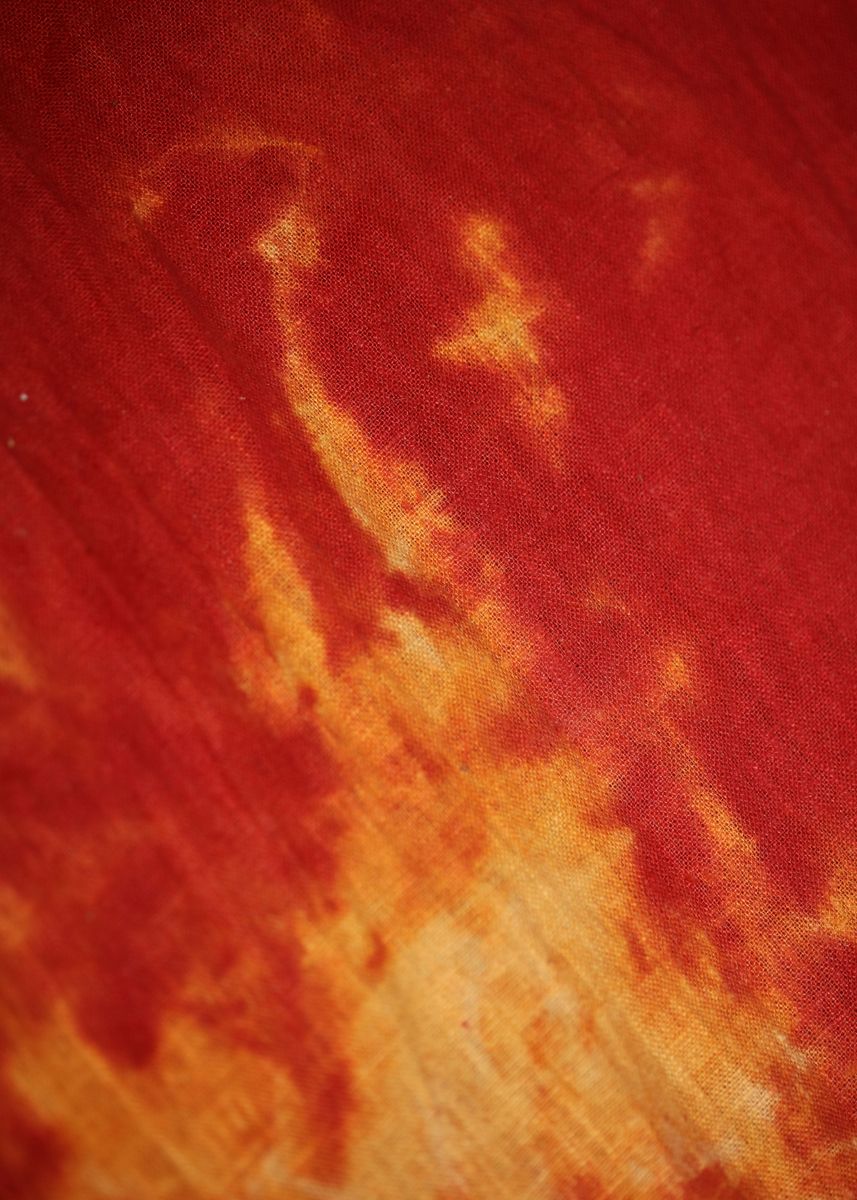 'Red and yellow textiling' Poster, picture, metal print, paint by ...