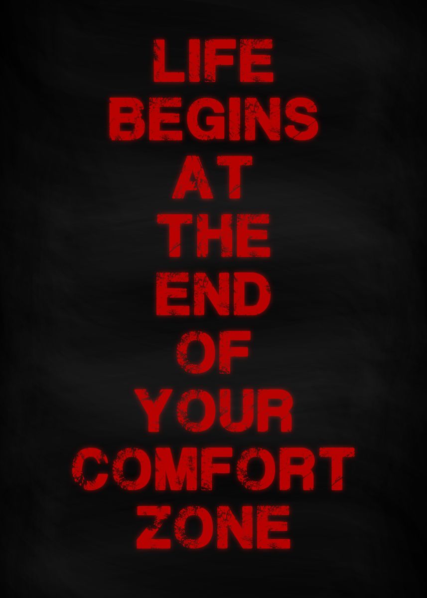 'Comfort Zone' Poster, picture, metal print, paint by dkDesign | Displate