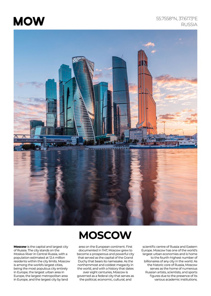 'Moscow' Poster, picture, metal print, paint by Conceptual Photography ...