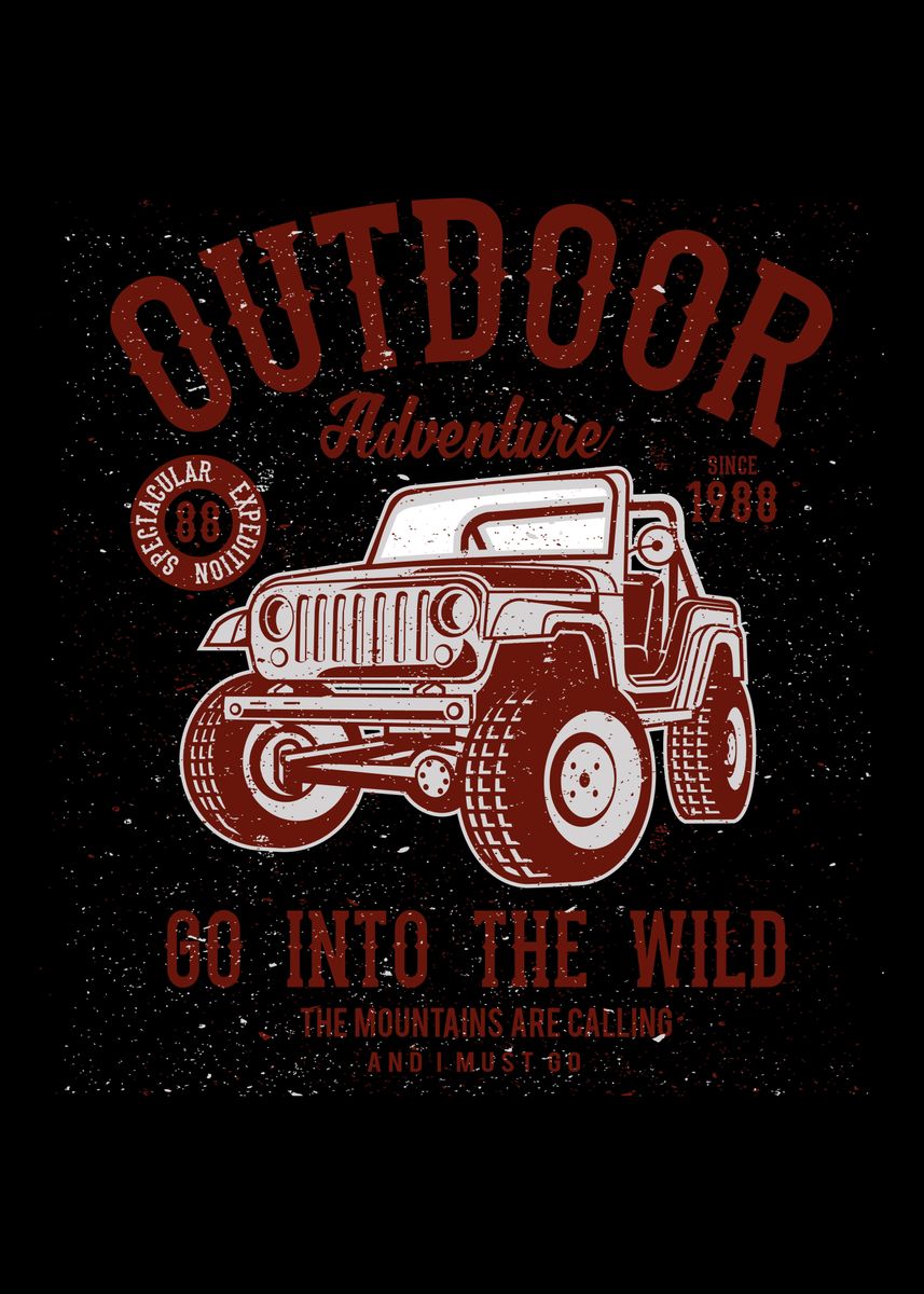 'Outdoor Adventure 2' Poster, picture, metal print, paint by ...