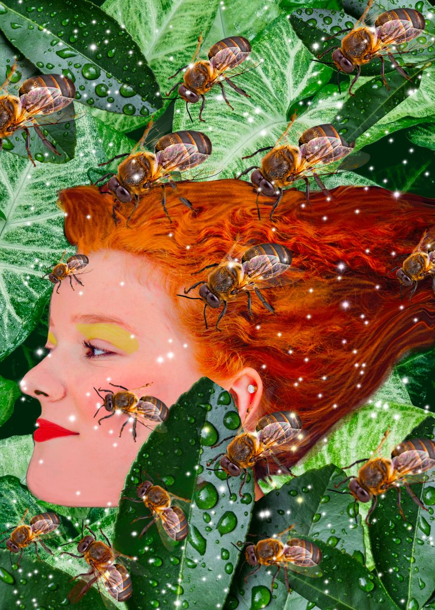 'Queen Bee' Poster, picture, metal print, paint by Natalie Callwood ...