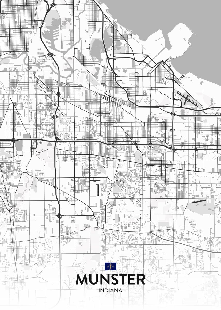 'Munster IN' Poster, picture, metal print, paint by IMR Designs | Displate