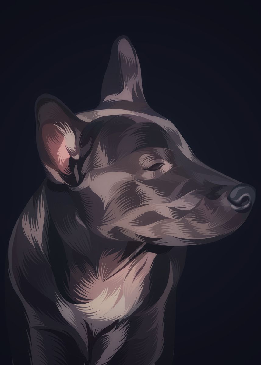 'Thai Ridgeback 2' Poster, picture, metal print, paint by Muh Aslan ...