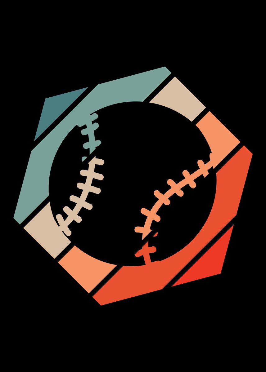 'Baseball Retro Vintage' Poster by royalsigns | Displate