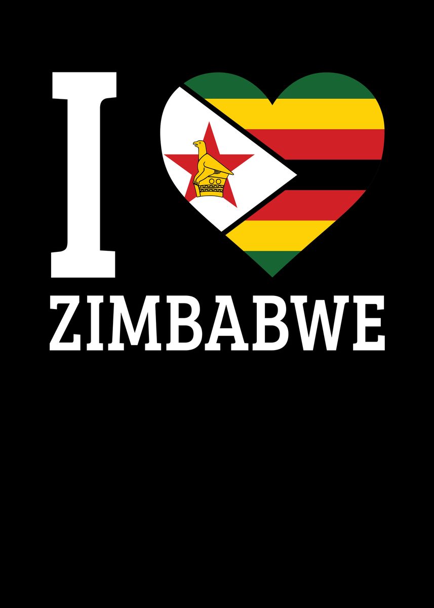 'Zimbabwe' Poster, picture, metal print, paint by Hexor | Displate